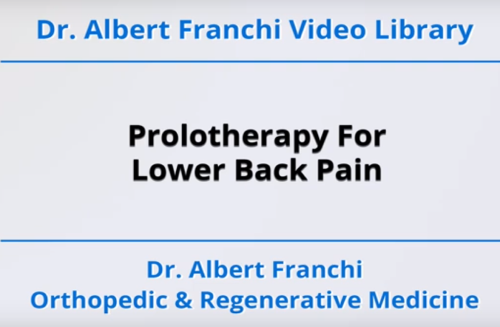 Video Library | Boston Prolotherapy and Orthopedics