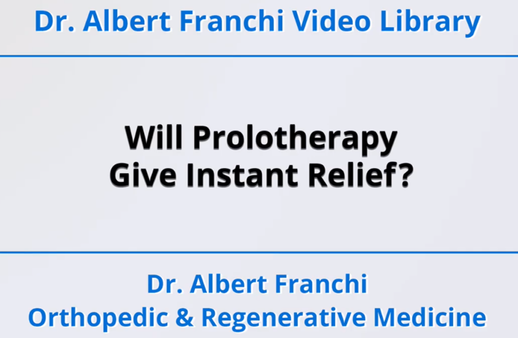 Video Library | Boston Prolotherapy and Orthopedics